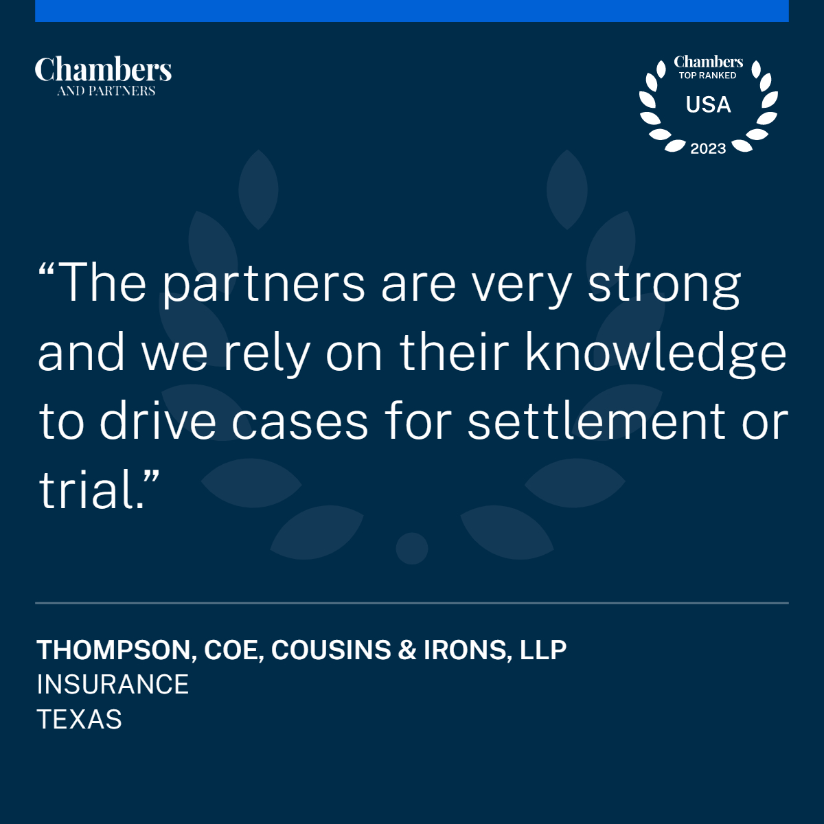Chambers and Partners Recognizes Thompson Coe Attorneys and Practices ...